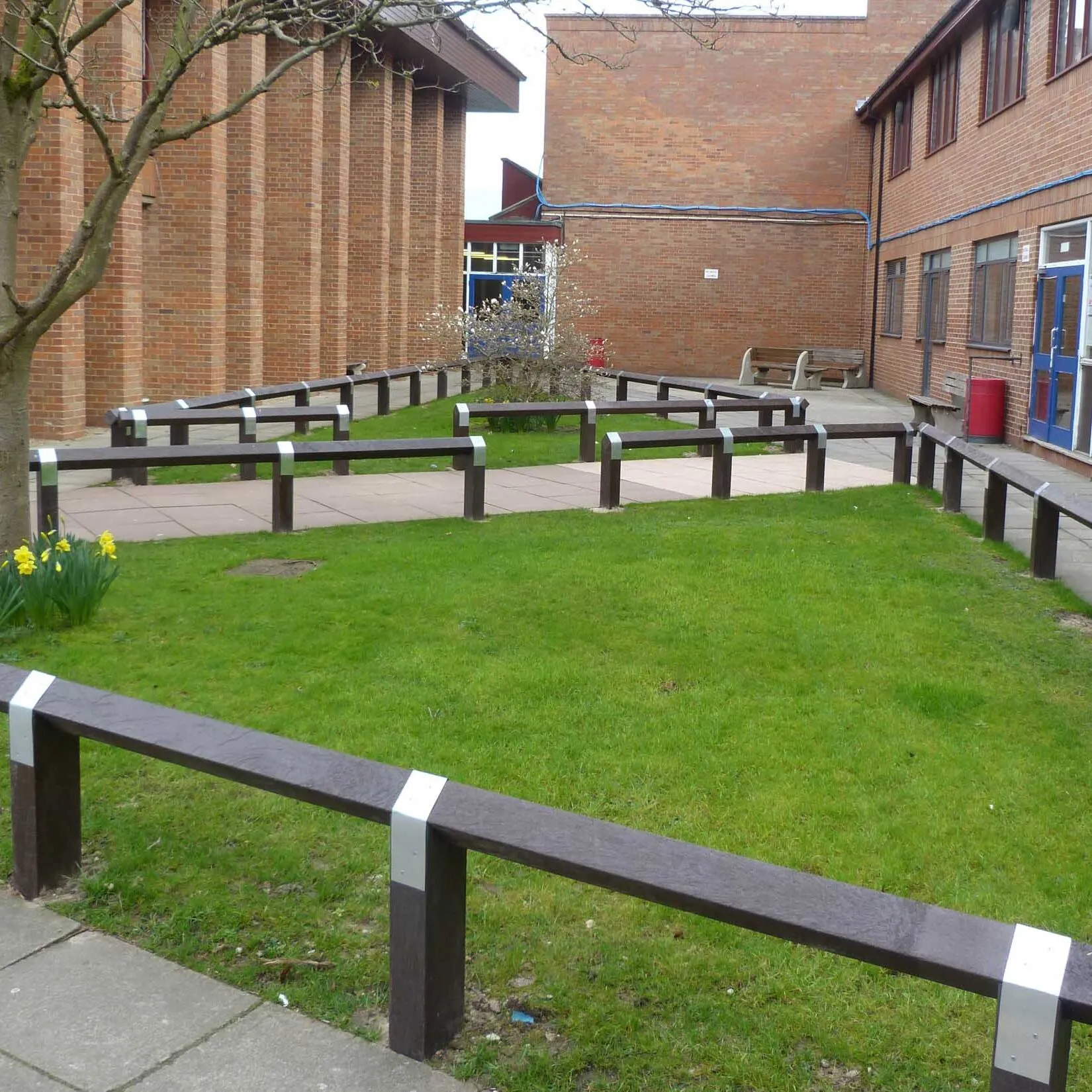 Recycled Plastic Knee Rail Fencing: Low Maintenance Solution